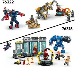 LEGO® Marvel 76320 Iron Man a War Machine vs. Hammerovy Drony / Počet