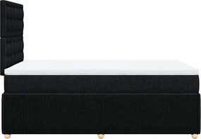 Box spring postel s matrací černá 120x190 cm textil 3292011
