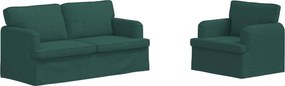 Set pohovek 2 ks Tmavě zelená textil 3407563
