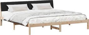 Rám postele Hnědo-černá 200 x 200 cm Masivní borovicové dřevo 3394350