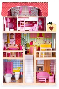 Dřevěný domeček pro panenky 3 patra Ecotoys 8209 (4109)