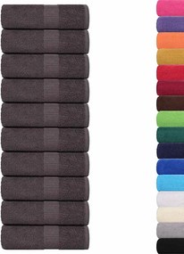 Ručníky pro hosty FROGN 10 ks antracitové 30x50 cm 360 g/m² 136679
