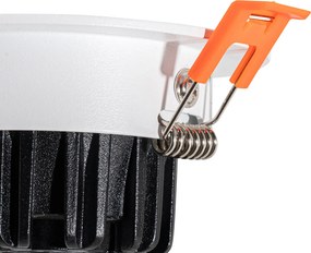 Zapuštěné bodové svítidlo bílé 6,8 cm vč. LED 545 lm stmívatelné IP23 - Gaius