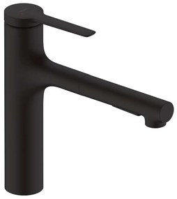 Hansgrohe Zesis M33 - Dřezová baterie s výsuvnou sprškou, sBox, matná černá 74823670