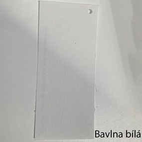 Stropní textilní hranaté svítidlo Cuadro Dekor: Bavlna bílá, Délka strany: 400 mm