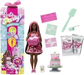 Mattel Barbie party reveal barbie - růžová / od 3 let