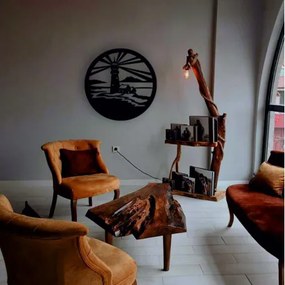 Sentop - Maják moderní obraz na stěnu - dřevěná dekorace      l SENTOP PR0396  plywood