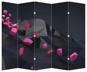 Paraván - 3D abstrakce (210x170 cm)