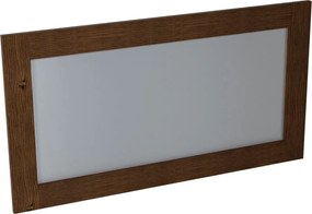 SAPHO BRAND retro zrcadlo v dřevěném rámu 1300x700mm, mořený smrk BA061S