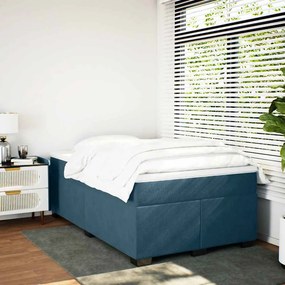 Box spring postel s matrací tmavě modrá 120 x 200 cm samet 3285279