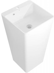 Mexen Neva volně stojící umyvadlo z konglomerátu 45 x 45 cm, bílá mat - 26614500