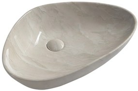 Sapho, DALMA keramické umyvadlo 58,5x14x39 cm, marfil, MM227