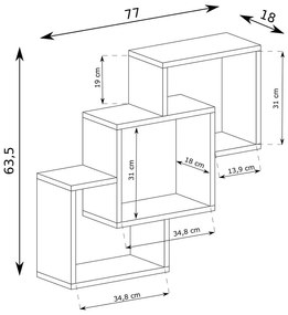 Dallas T - závěsná police D30 - trufla