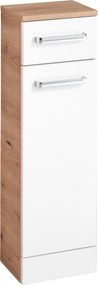 XXXLutz SPODNÍ SKŘÍŇKA, bílá, dub artisan, 25/82/20 cm Xora - Koupelnové série - 001977035404