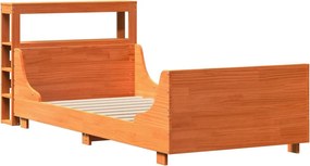 Postel bez matrace voskově hnědá 75 x 190 cm masivní borovice 3306485