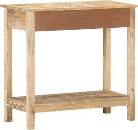 Konzolový stolek 80 x 35 x 74 cm masivní mangovníkové dřevo 320379