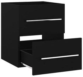 Skříňka pod umyvadlo černá 41 x 38,5 x 48 cm dřevotříska - Default Title