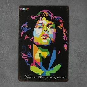 Kovová cedule Jim Morrison