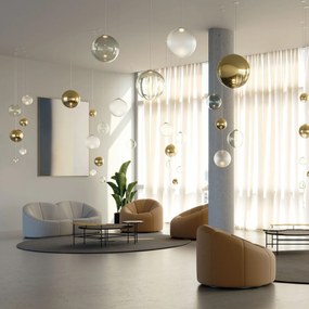 Lodes 17115 0027 Random Solo 28, závěs z čirého foukaného skla, 1x3W LED 2700K, prům.28cm