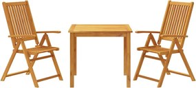3dílný zahradní jídelní set 85x85x74 cm masivní akáciové dřevo 3295260