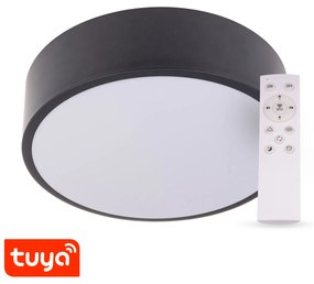 T-LED SMART Tuya LED svítidlo RENDO 48W CCT kulaté černé SMART Tuya LED svítidlo RENDO 48W CCT kulaté černé