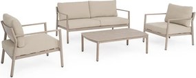 BIZZOTTO Zahradní set pohovky, křesel a konferenčního stolku SIRIUS taupe 8051836778771