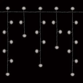 Rampoučová LED clona 200 LED teplá bílá