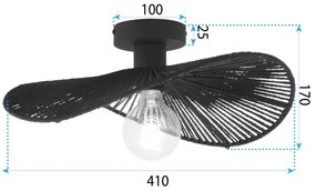 Toolight Stropní osvětlení BOHO B12 APP1832-1C černé