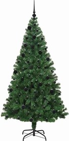 Umělý vánoční stromeček Zelená 210 cm PVC, ocel a plast 3396923