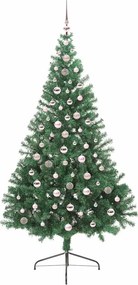 Umělý osvětlený vánoční stromeček Zelená 240 cm PVC 3397039
