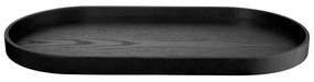 ASA Selection Dřevěný tác SONOKO oválný 44x22,5cm černý