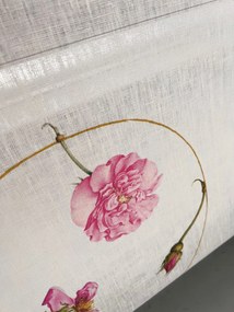 Lenbutik Luxusní lněná utěrka ,70x45 cm - Minimalistická růže/Minimalist pink rose