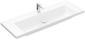 Villeroy & Boch Subway 3.0 - Umyvadlo 130x47 cm, bez přepadu, otvor pro baterii, CeramicPlus, alpská bílá 4A70D2R1