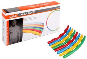 LiveUp Kruh hula hoop rozkládací 8 částí průměr 90 cm