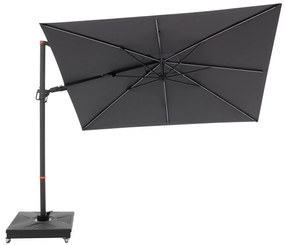 Doppler myZone 220 x 300 cm LED - výkyvný zahradní slunečník s boční tyčí antracit