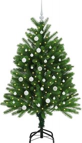 Vánoční stromeček s 150 LED diodami s stojanem Zelená 120 cm PE 3396312