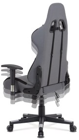 Kancelářská židle ERACER KA-F05 GREY látka šedá a černá