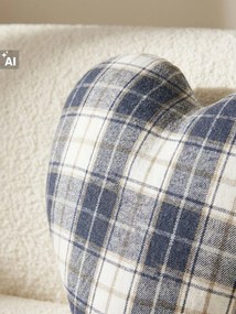 Sinsay - Dekorativní polštář ve tvaru srdce s kostkovaným vzorem - vícebarevná