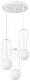 Sollux Lighting Závěsné svítidlo BRINA 3P bílé