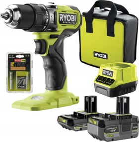 Ryobi Aku Vrtačka Nabíječka 4AH 2AH Sada bitů 15 x 25 mm