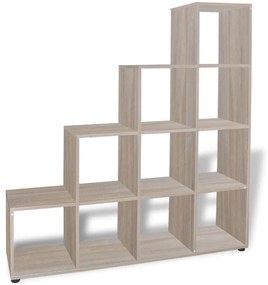 vidaXL 242551 Marketos Staircase Bookcase/Display Shelf 142 cm Oak