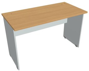 Stůl pracovní rovný 120 cm - Hobis Gate GE 1200 Dekor stolové desky: buk, Dekor lamino podnože: šedá