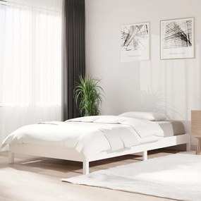 Stohovatelná postel bílá 90 x 200 cm masivní borovice,  820393
