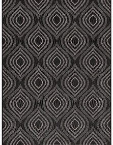 Koberec Breeze black/ clif grey 120 x 170 cm