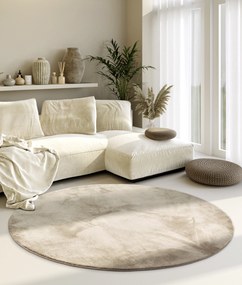 Villeroy & Boch Kusový koberec 106159 Beige kruh, 200x200 (průměr) kruh, béžová, ložnice