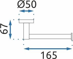Rea REA, držák toaletního papíru MIST 04, černá matná, REA-80025