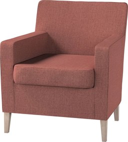 Potah na křeslo IKEA Karlstad barva hnědá látka pletený vzor