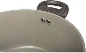 Lamart Stripe Kastrol s poklicí 3.9L šedá / 24 x 10.7 cm / hliník