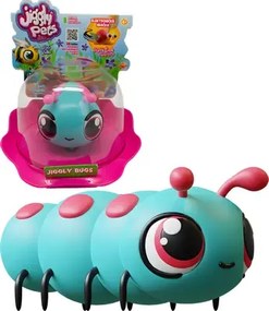 SPARKYS Housenka JIGGLY BUGS modrá / Interaktivní hračka / Tichý chod