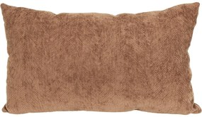 Polštářek Chenille Warm Brown, 30 x 50 cm